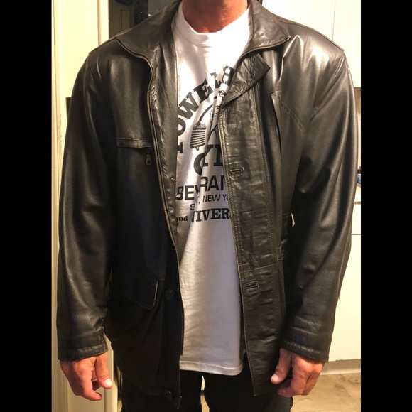 por santa maria | Jackets & Coats | Italian Leather Jacket | Poshmark